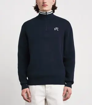 MALBON Sorrel Quarter-zip Sweater