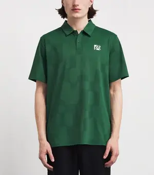 MALBON Performance Mesh Polo Shirt - Green