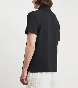 MALBON Performance Zip Raglan Polo Shirt