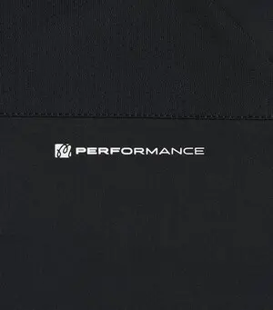 MALBON Performance Zip Raglan Polo Shirt