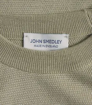 John Smedley Merino Wool Textured Crew Neck Sweater