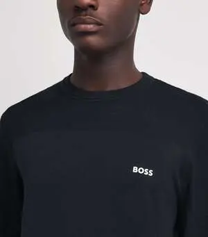 BOSS Ribbed Logo Sweater
