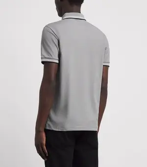BOSS Stretch-cotton Logo Polo Shirt - Grey