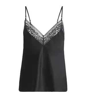 AUBADE Silk-blend Midnight Whisper Camisole - Black