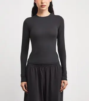 SKIMS Fits Everybody Long-sleeve T-shirt - Black