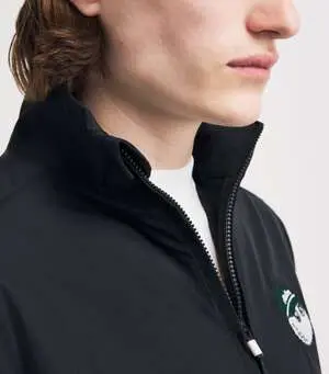MALBON Pine Half-zip Performance Windbreaker - Black