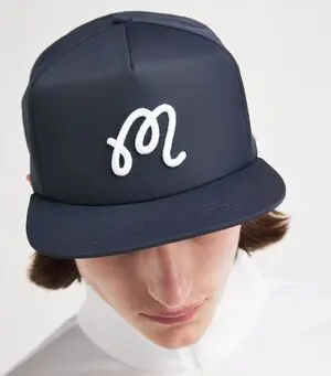 MALBON M Embroidered Cap - Navy