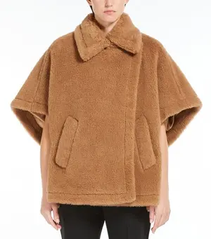 Max Mara Camel Wool-silk Cape