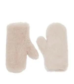 Max Mara Alpaca-wool-silk Mittens - Beige