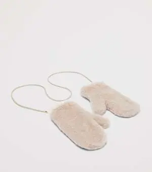 Max Mara Alpaca-wool-silk Mittens - Beige