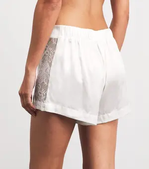 AUBADE Silk-blend Lace Inset Shorts