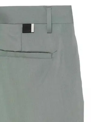 LOW BRAND Pleated Pressed-crease Trousers