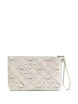 Zadig&Voltaire Logo Clutch - Neutrals