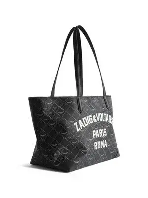 Zadig&Voltaire Logo Print Tote Bag - Black