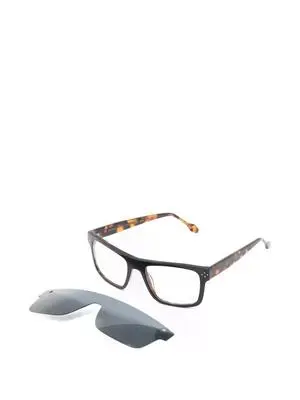 PHILOSOPHEYES Tortoiseshell-effect Clip-on Eyeglasses