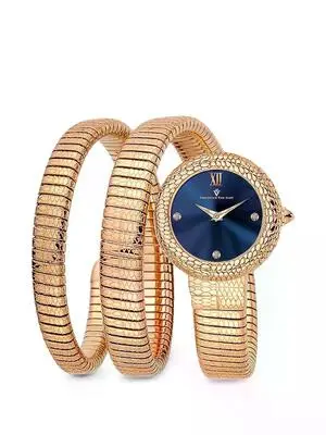 CHRISTIAN VAN SANT Naga 28mm Watch With Crystal-encrusted Dial - Blue