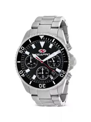 SEAPRO Scuba 200 Chrono 43mm Watch - Black