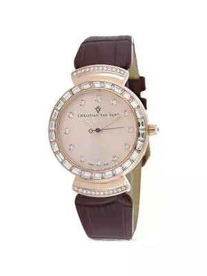 CHRISTIAN VAN SANT Nova 34mm Crystal Embellished Watch - Neutrals