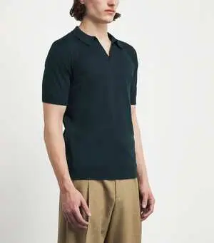 John Smedley Sea Island Cotton Noah Polo Shirt - Green