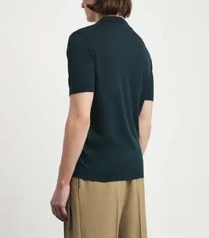 John Smedley Sea Island Cotton Noah Polo Shirt - Green