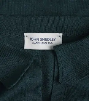 John Smedley Sea Island Cotton Noah Polo Shirt - Green