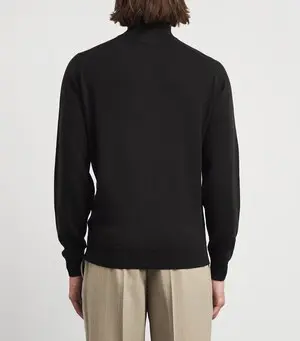 John Smedley Merino Wool Quarter-zip Sweater