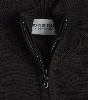 John Smedley Merino Wool Quarter-zip Sweater