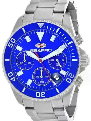 SEAPRO 43mm Chronograph Watch With Dial