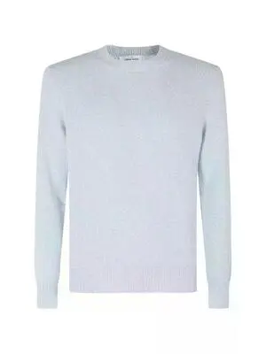 GRAN SASSO Crew Neck Long Sleeve Sweater - Blue
