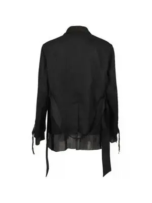 MIDORIKAWA Lace-detail Panelled Blazer