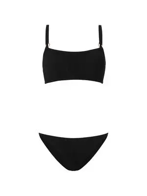 Hunza G Iris Crinkle-effect Bikini - Black