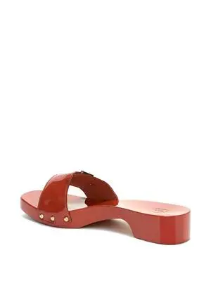 DR. SCHOLL'S SHOES Pescura Cameron Patent Leather Sandals - Red