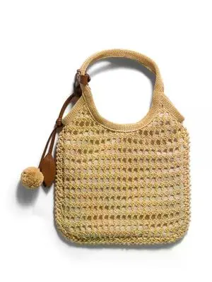 Miu Miu Ivy Raffia Crochet Handbag
