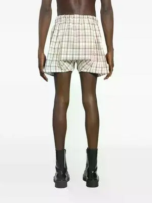 BRYAN JIMENEZ Checked Cotton Boxers