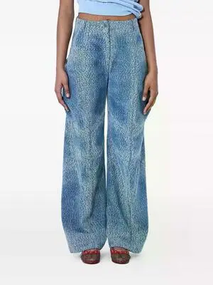 KIKO KOSTADINOV Textured Wide-leg Trousers