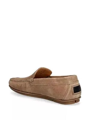 Gant Topstitched Suede Loafers