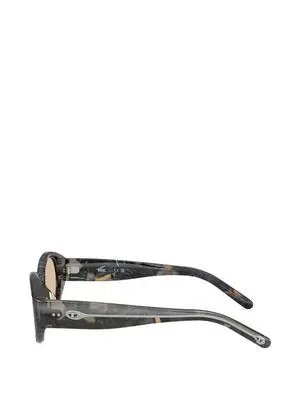 DIESEL® Tortoiseshell Oval-frame Sunglasses - Grey
