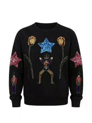 Dolce & Gabbana Sequin-embellished Embroidered Sweater