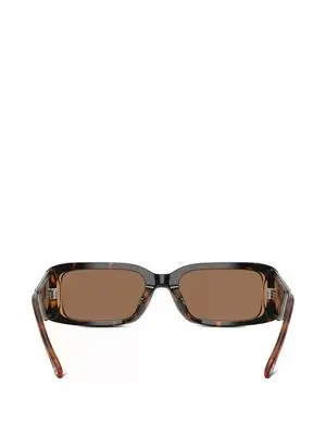 DIESEL® Tortoiseshell-effect Rectangle Frame Sunglasses - Brown