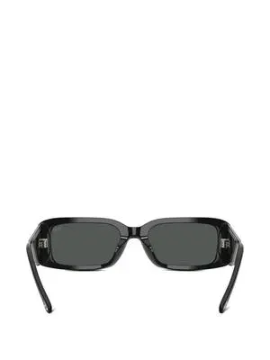 DIESEL® Rectangle Frame Sunglasses - Black