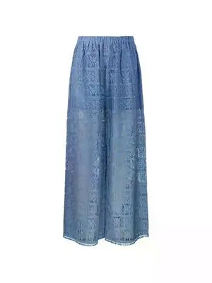 INTO THE EAST Guipure Lace Palazzo Pants