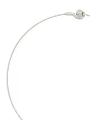 LEMAIRE Onyx Pendant Choker Necklace