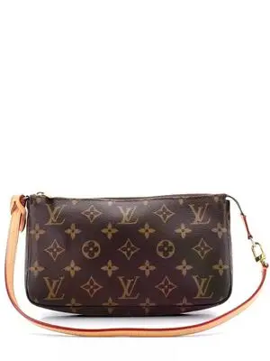 LOUIS VUITTON Monogram Canvas Pochette Accessoires Nm Clutch Bag - Brown
