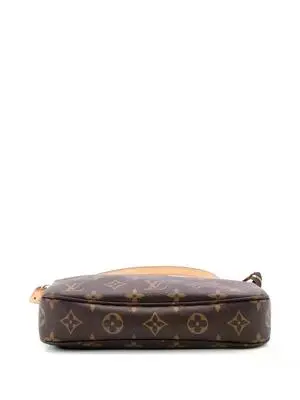 LOUIS VUITTON Monogram Canvas Pochette Accessoires Nm Clutch Bag - Brown