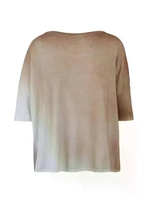 PLOUMANACH Ombré Ribbed-sleeve T-shirt