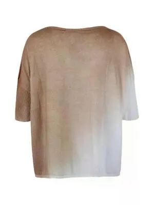 PLOUMANACH Ombré Ribbed-sleeve T-shirt
