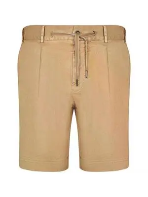 DELL'OGLIO Drawstring Pleated Shorts
