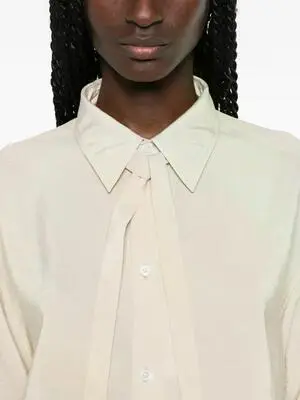 LEMAIRE Tie-neck Long-sleeve Shirt