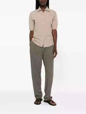 JIL SANDER Khaki Beige Cotton Boxy Fit Shirt