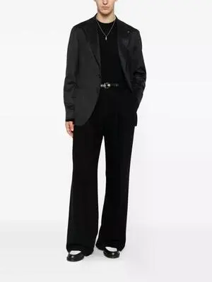 Tagliatore Single-breasted Notched-lapel Blazer - Grey